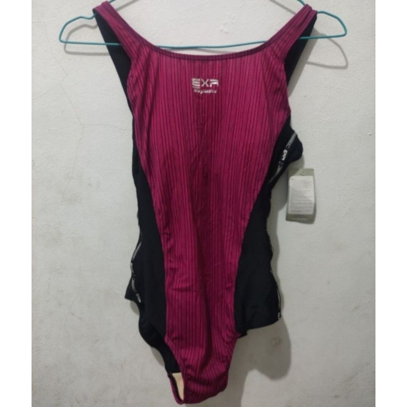 Jual Swimsuit Baju Renang Leotard EXR Progressive Pink Hitam | Shopee ...