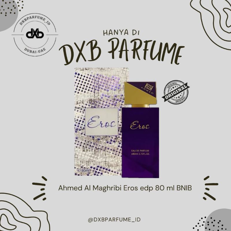 Jual AHMED AL MAGHRIBI EROS 80ML EDP BNIB | Shopee Indonesia