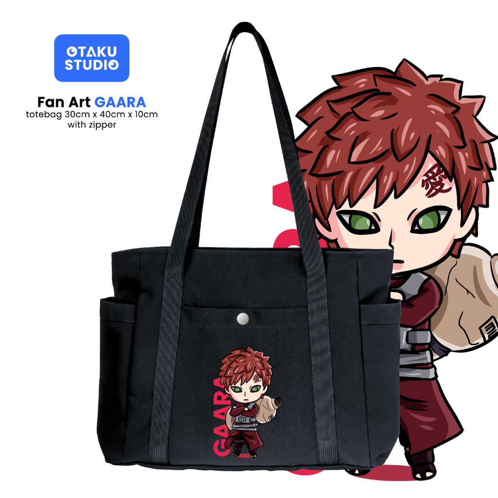 Jual Otaku Studio - Tas Totebag Anime Naruto Gaara Kazekage Chibi ...