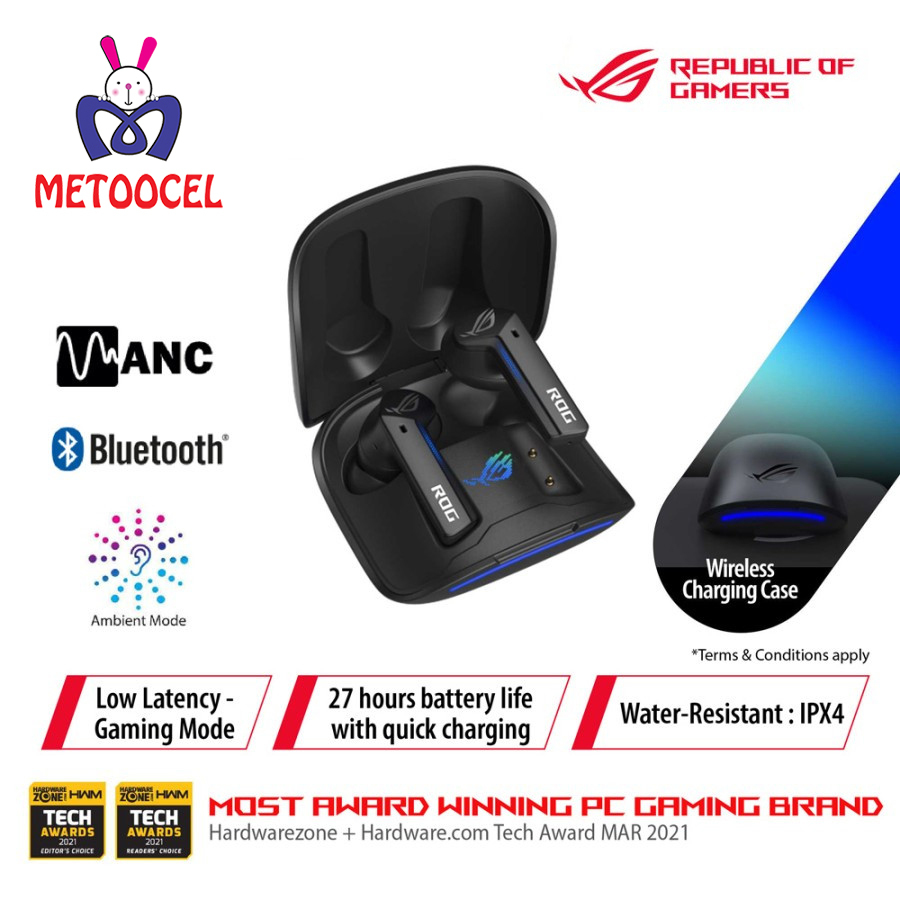 Jual Asus ROG Cetra True Wireless TWS Earphone Bluetooth Gaming ...