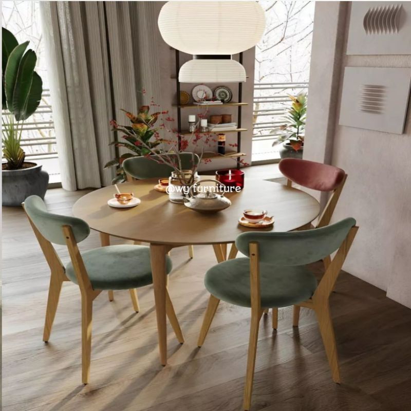 Jual Meja Makan Minimalis Kayu Jati 4 kursi, meja makan kayu jati | Shopee Indonesia