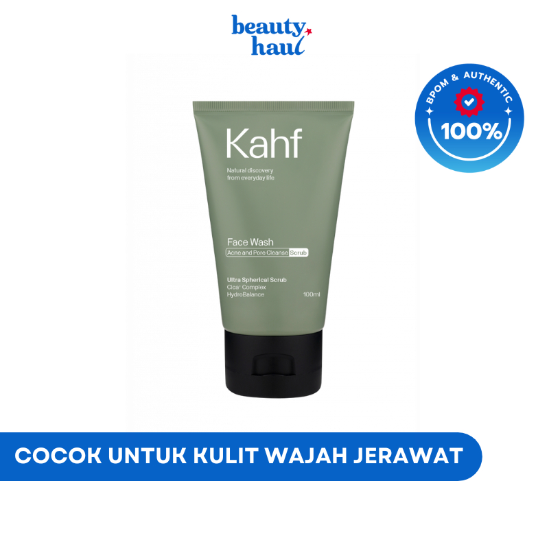 Jual KAHF Acne and Pore Cleanse Scrub Face Wash 100 ml | Shopee Indonesia
