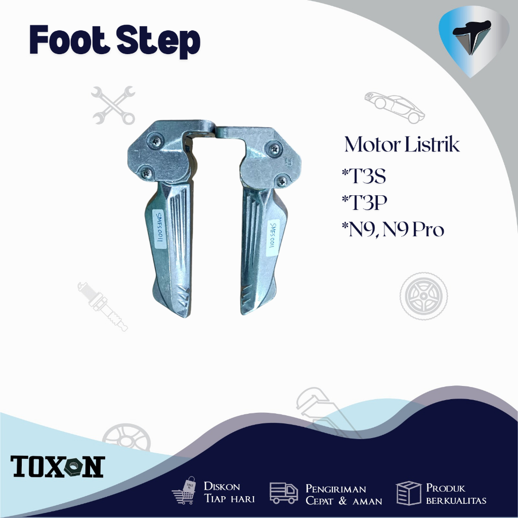 Jual Foot Step Motor listrik T3S / T3P / pijakan kaki samping motor ...
