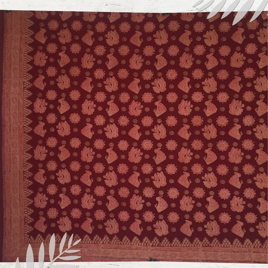 Jual Batik jambi motif angsa anggur | dasar bahan baju (Panjang.2m ...
