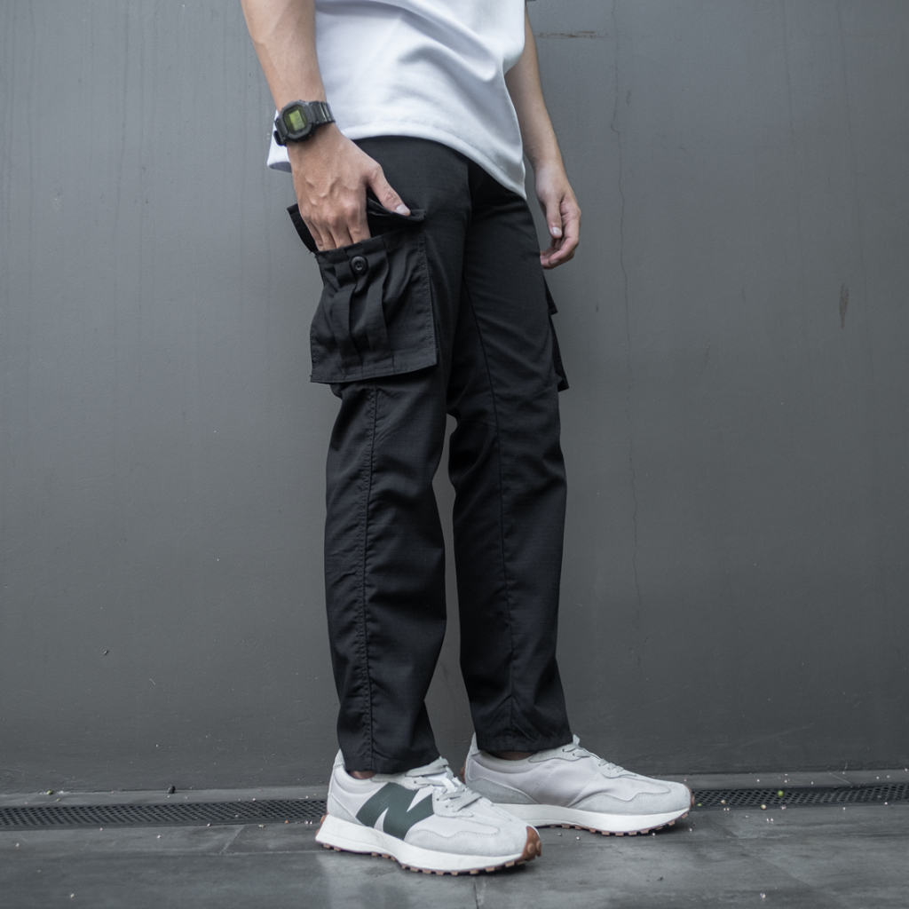 Jual BAPIN Celana Cargo Panjang Pria Walky Black - Long Cargo Pants ...