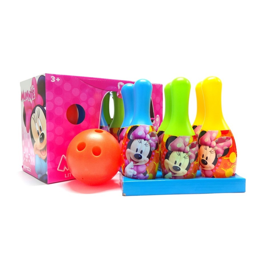 Jual Mainan Anak MINI BOWLING BALL Set Pin Bowling Karakter Minnie ...
