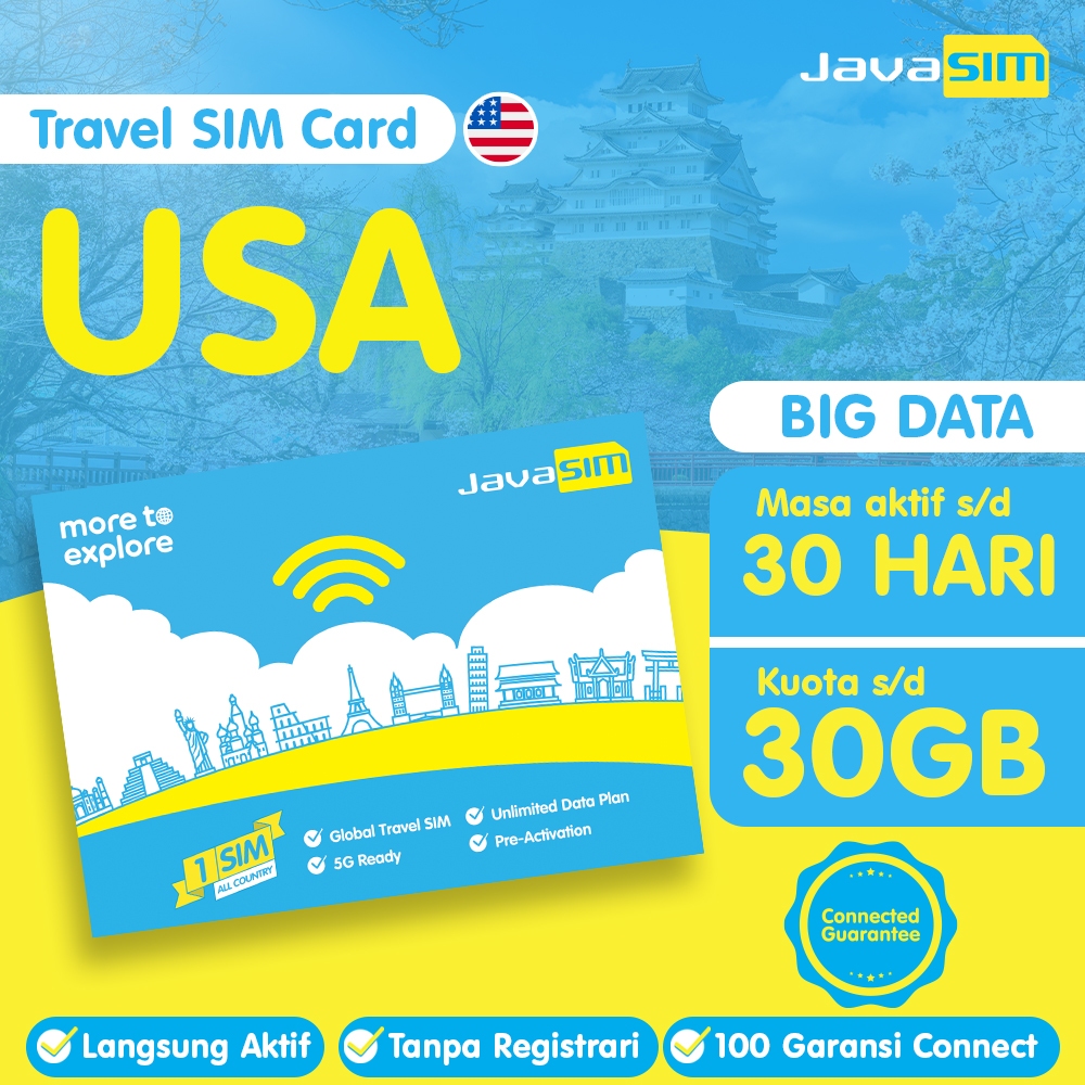 Jual SIM Card Amerika Unlimited 30 Hari | USA SIM | Shopee Indonesia