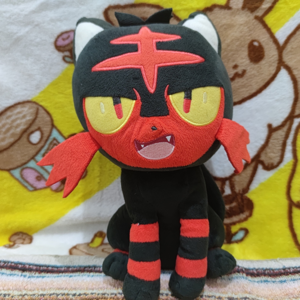 Jual Boneka pokemon Litten, Ori Brand Nintendo ( Minus di kaki ada ...