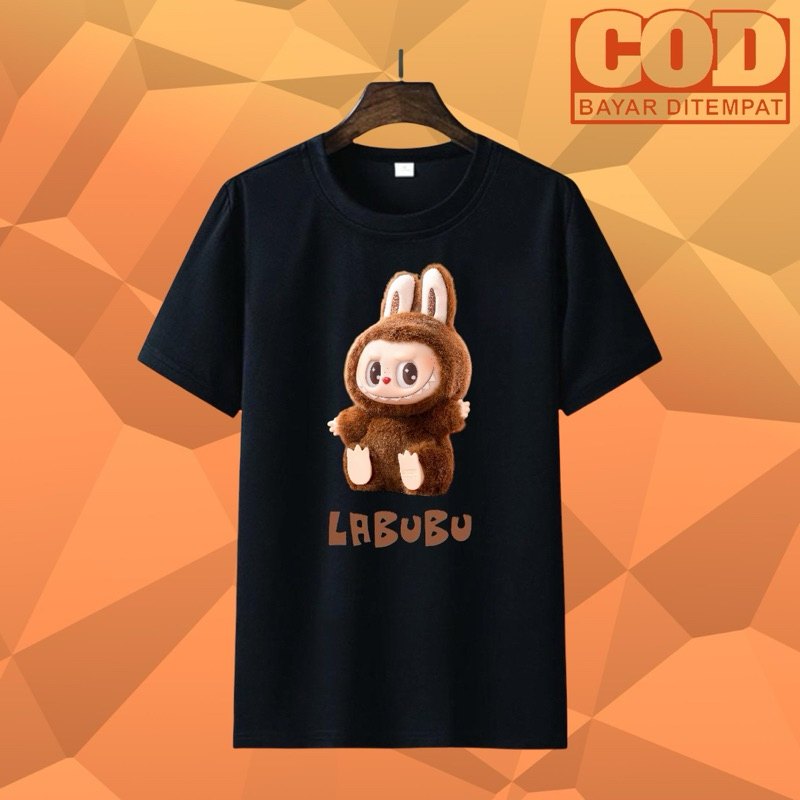 Jual Milota Fashion Baju Kaos Labubu Kaos Pria Wanita Labubu Coklat ...