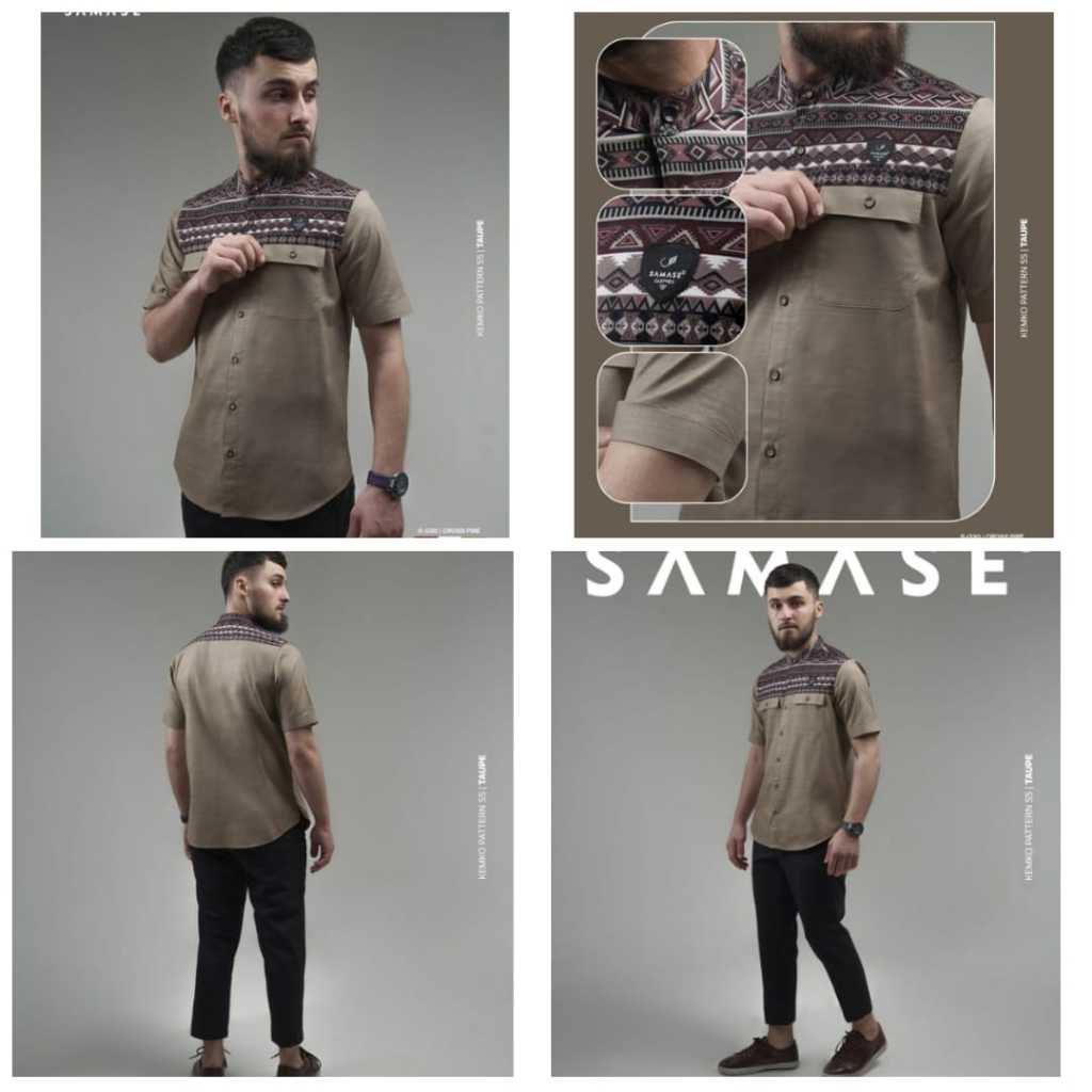 Jual SAMASE Original Kemko Pattern Kemeja Koko Heritage Batik S-030 ...