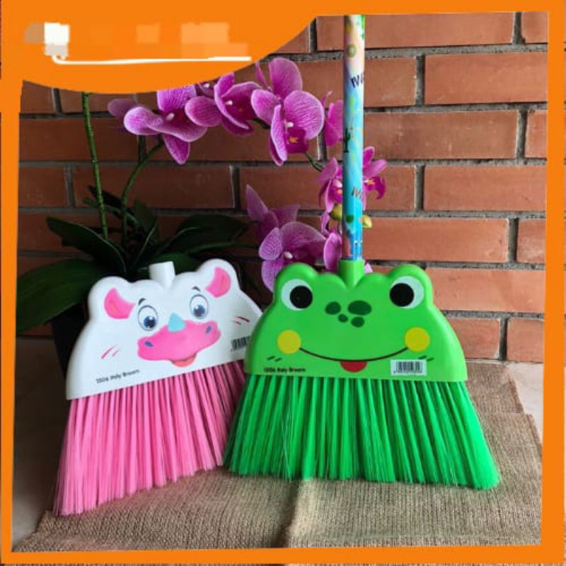 Jual Sapu plastik murah/Sapu karakter hewan lucu/Sapu unik panjang/Sapu ...
