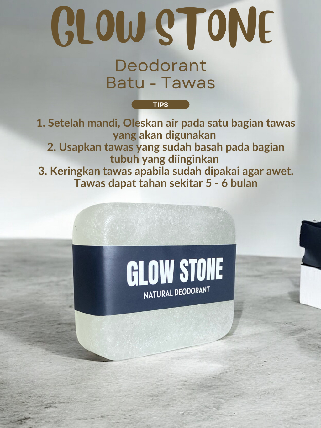 Jual Deodorant Batu Tawas Organik Deodoran Penghilang Bau Badan Ketiak ...