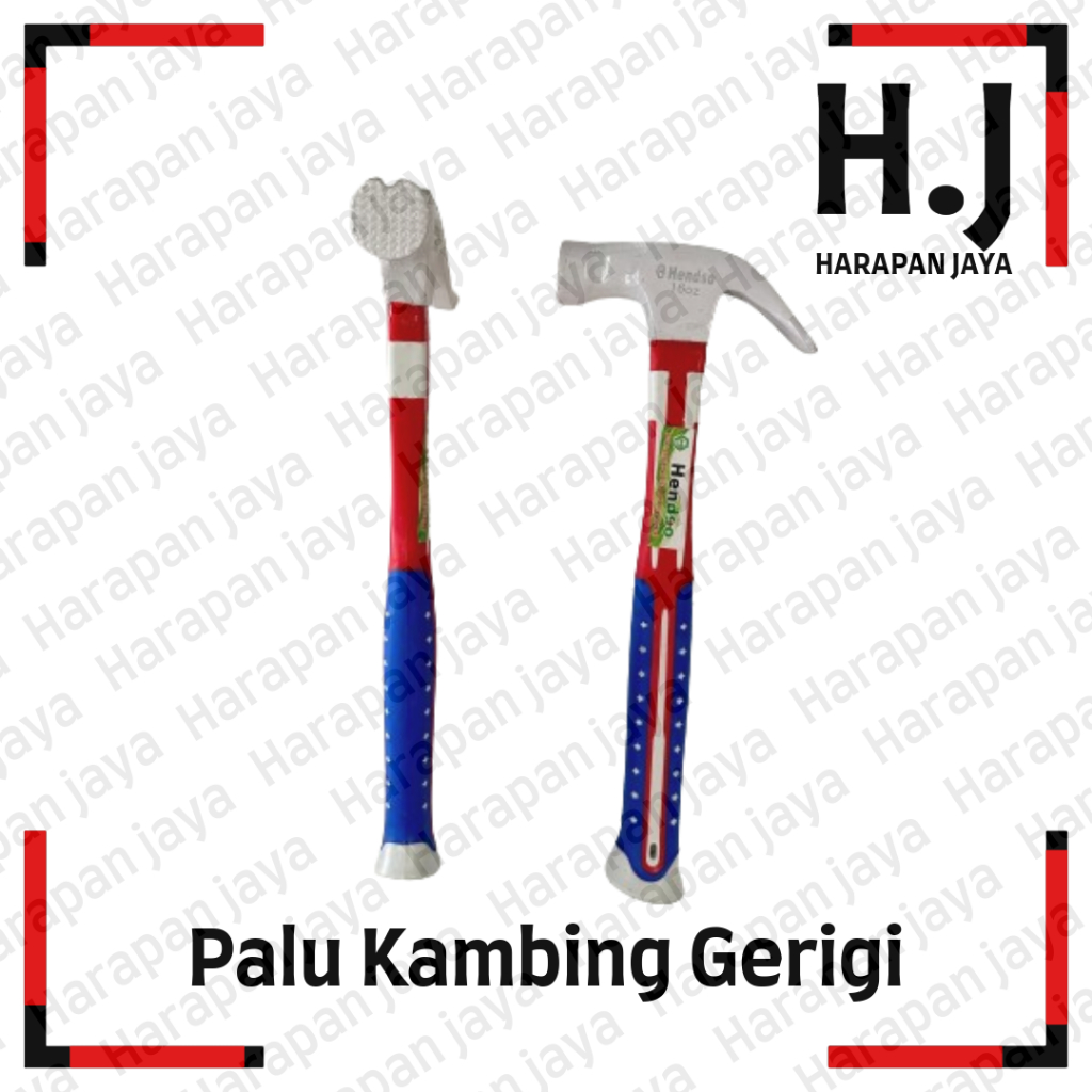 Jual Palu Kambing Gerigi Gagang Fiber USA 8oz 12oz 16oz / Claw Hammer ...