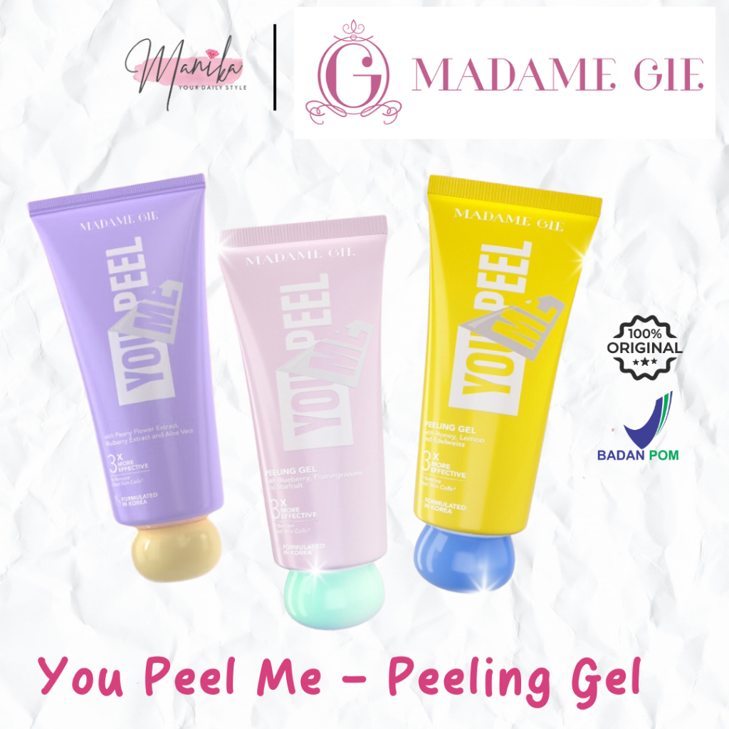 Jual Madame Gie Madame You Peel Me peeling gel 100gram Honey Blueberry Peony Flowers | Shopee ...