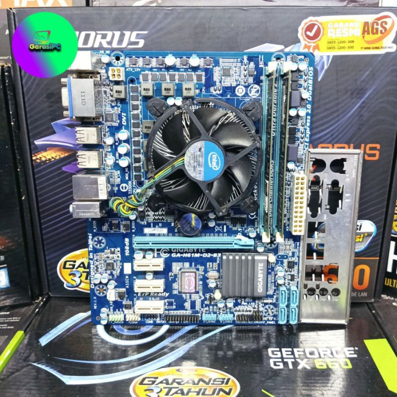 Jual PAKET Motherboard H61 Gigabyte Processor Intel Core i7-2600 ...