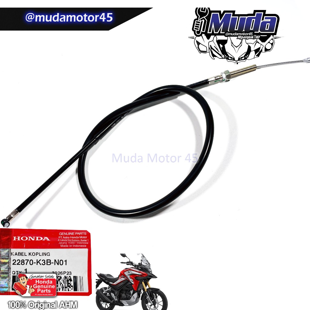 Jual KABEL KOPLING CB150X 22870-K3B-N01 CABLE COMPLETE CLUTCH CB 150 X ...