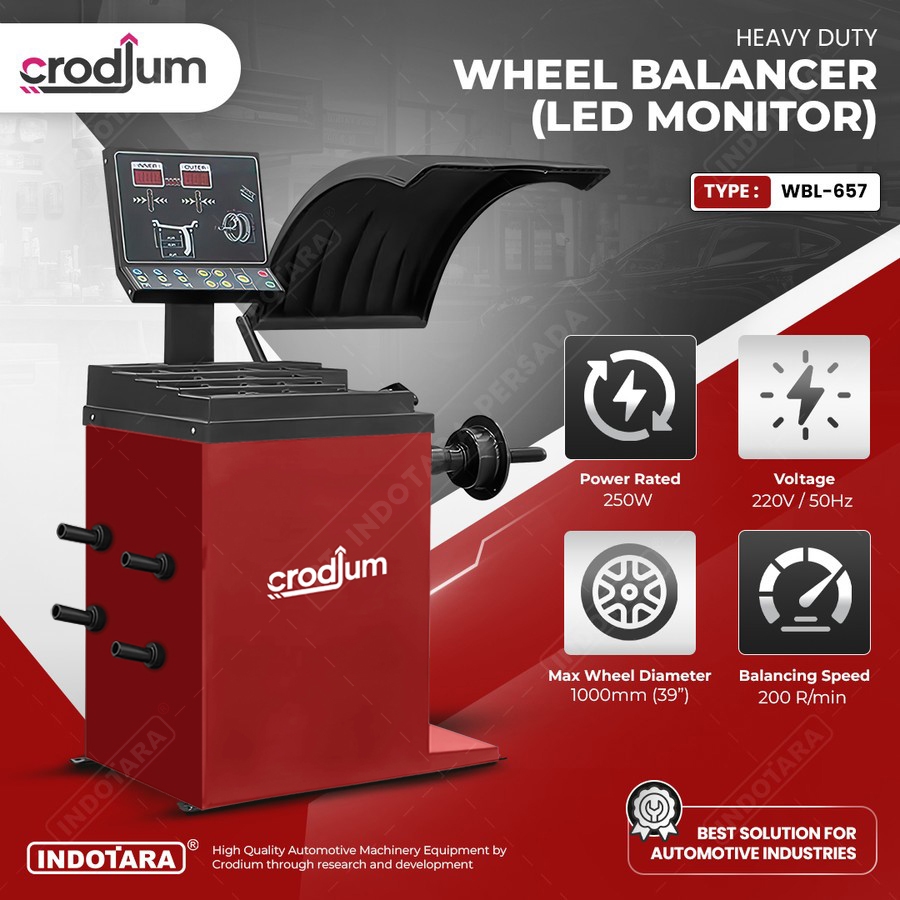 Jual Wheel Balancer LED Monitor CRODIUM Mesin Balancing Ban Roda Mobil ...
