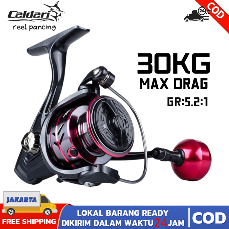 Jual Fishing Reel HB 500~7000 reel Pancing Beban Drag 20kg Handle Metal ...