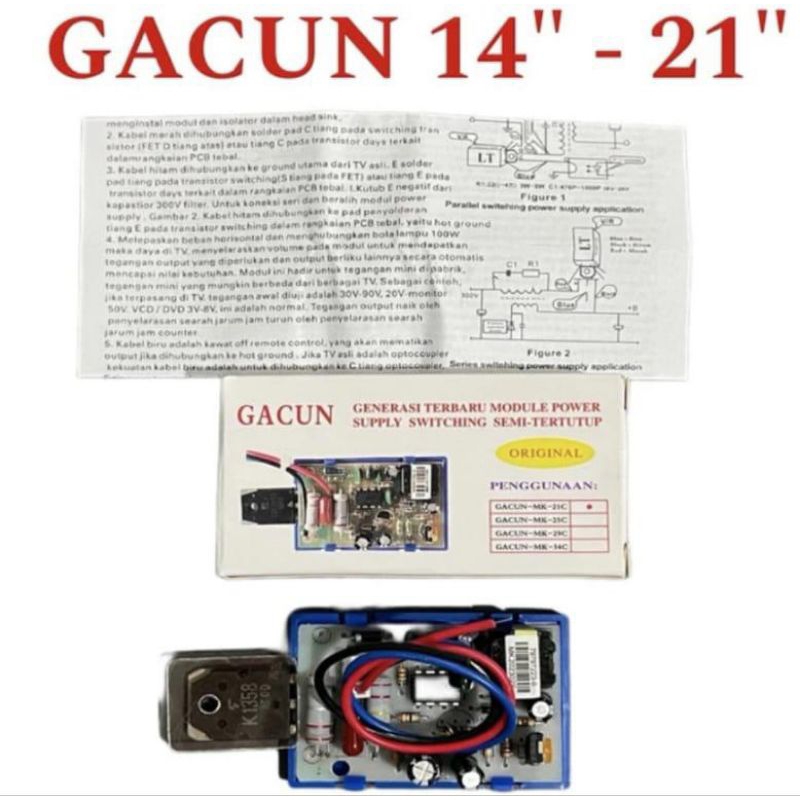Jual REGULATOR TV GACUN 21 INCH MK 21C ORIGINAL GACUN | Shopee Indonesia
