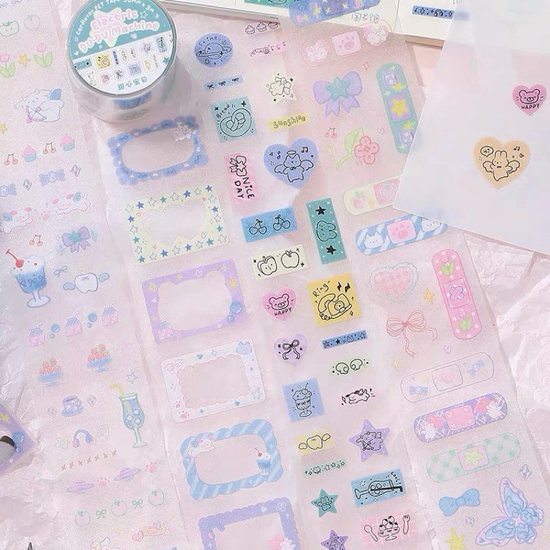 Jual sticker roll electric dd machn deco photocard journal readystock ...