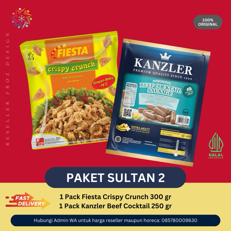 Jual VIRAL TERBARU! PAKET SULTAN 2 (Fiesta Crispy Crunch 300gr dan Beef ...