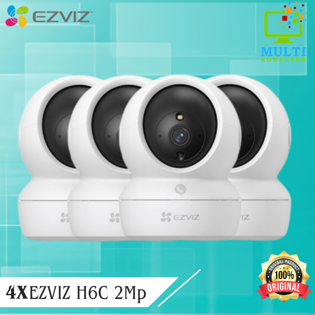 Jual Ezviz H6C Pro 2MP ISI 4PCS Smart Home Wifi Camera Pan & Tilt H6 C | Shopee Indonesia