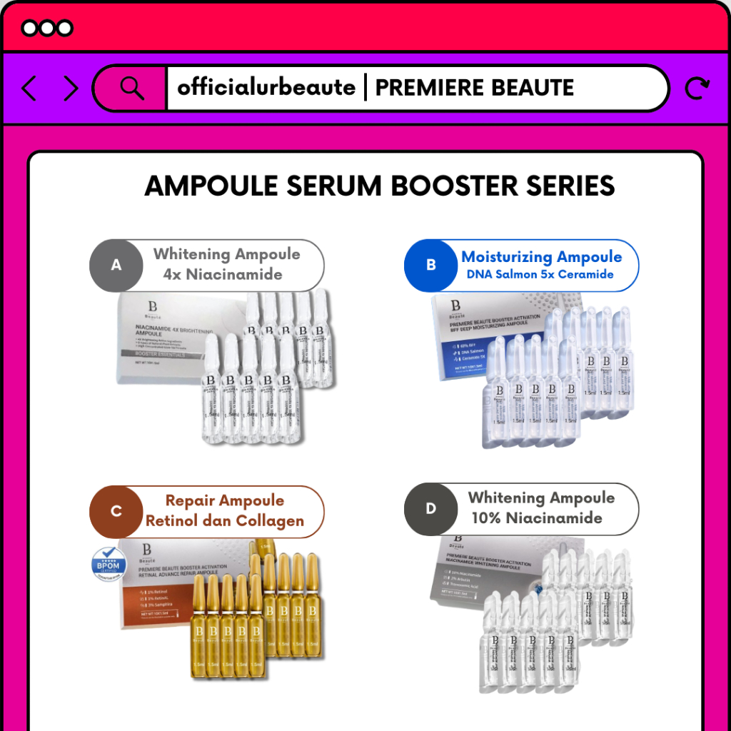 Jual Premiere Beaute Ampoule Serum All Variants - Ampoule Serum untuk ...