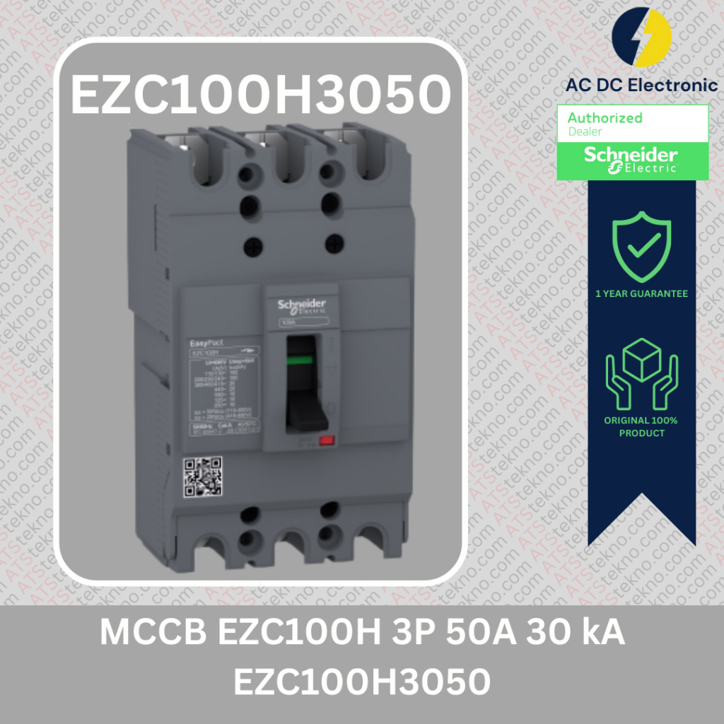 Jual Schneider MCCB 3P 50A EZC100H3050 30kA | Shopee Indonesia