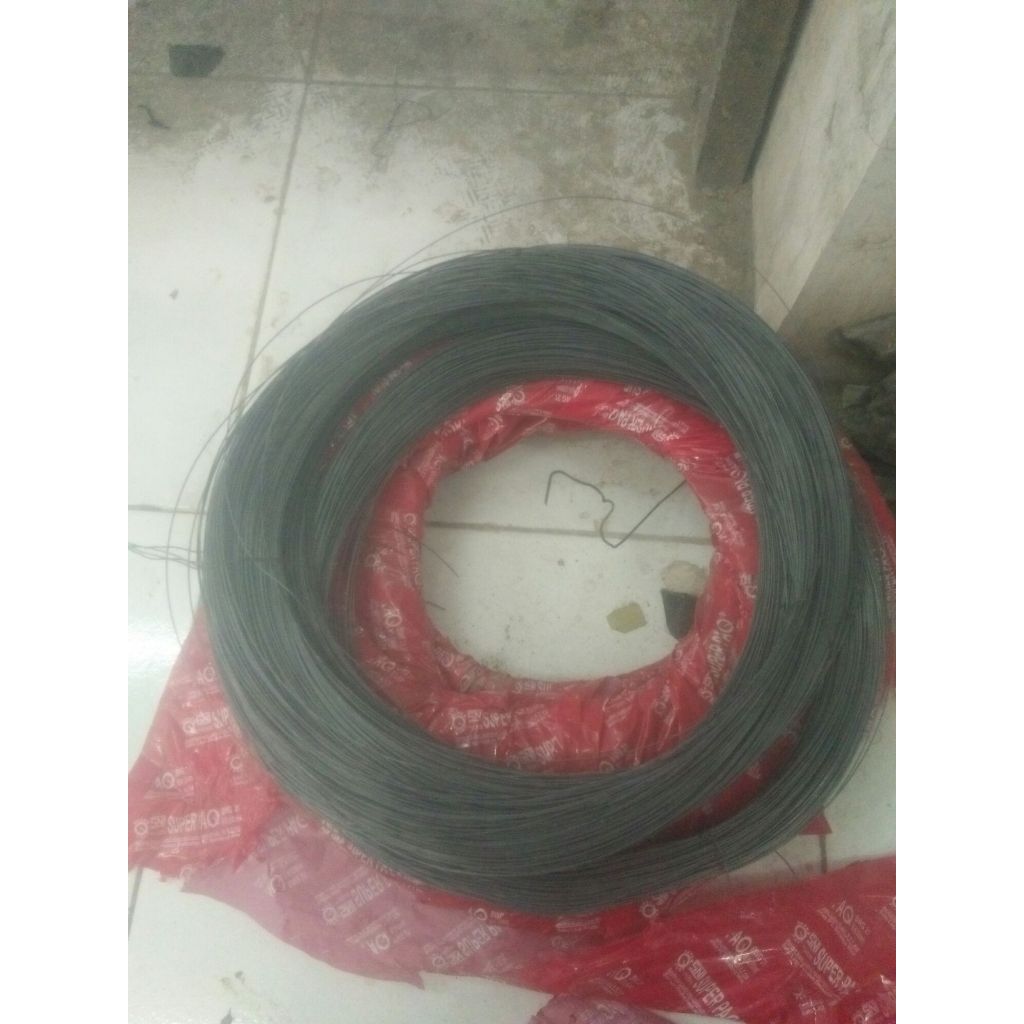 Jual 1 kg kawat bendrat tali besi begel bahan bangunan kawat baja lunak ...