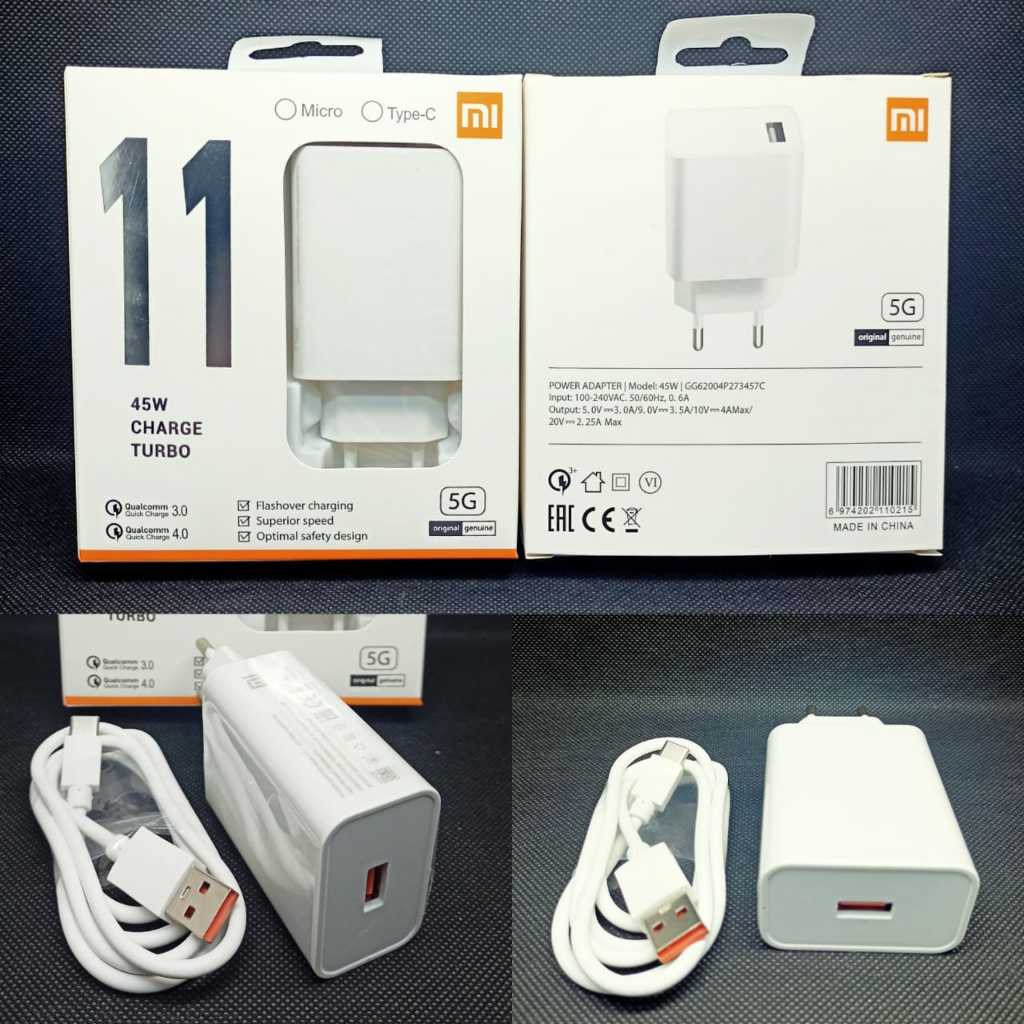 Jual Charger Handphone Ori Xiaomi Mi9 USB Colokan Micro/Type-C Fast ...