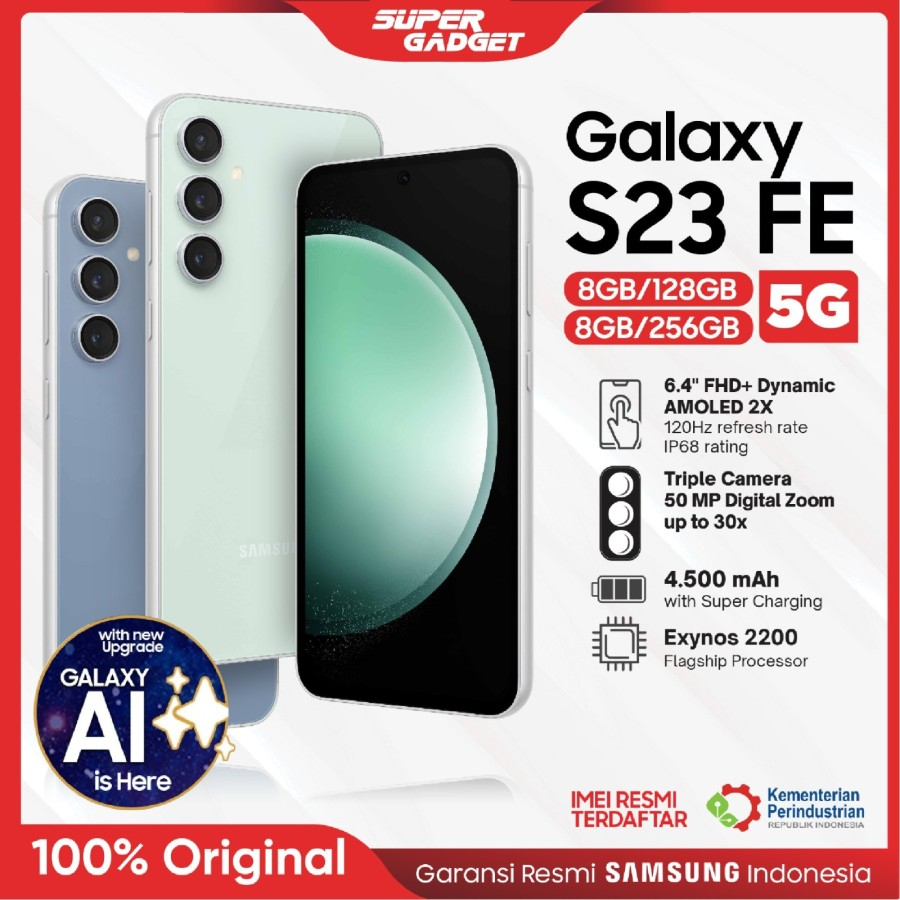 Jual Samsung Galaxy S23 FE 8/128 8/256 GB HP Smartphone Android ...