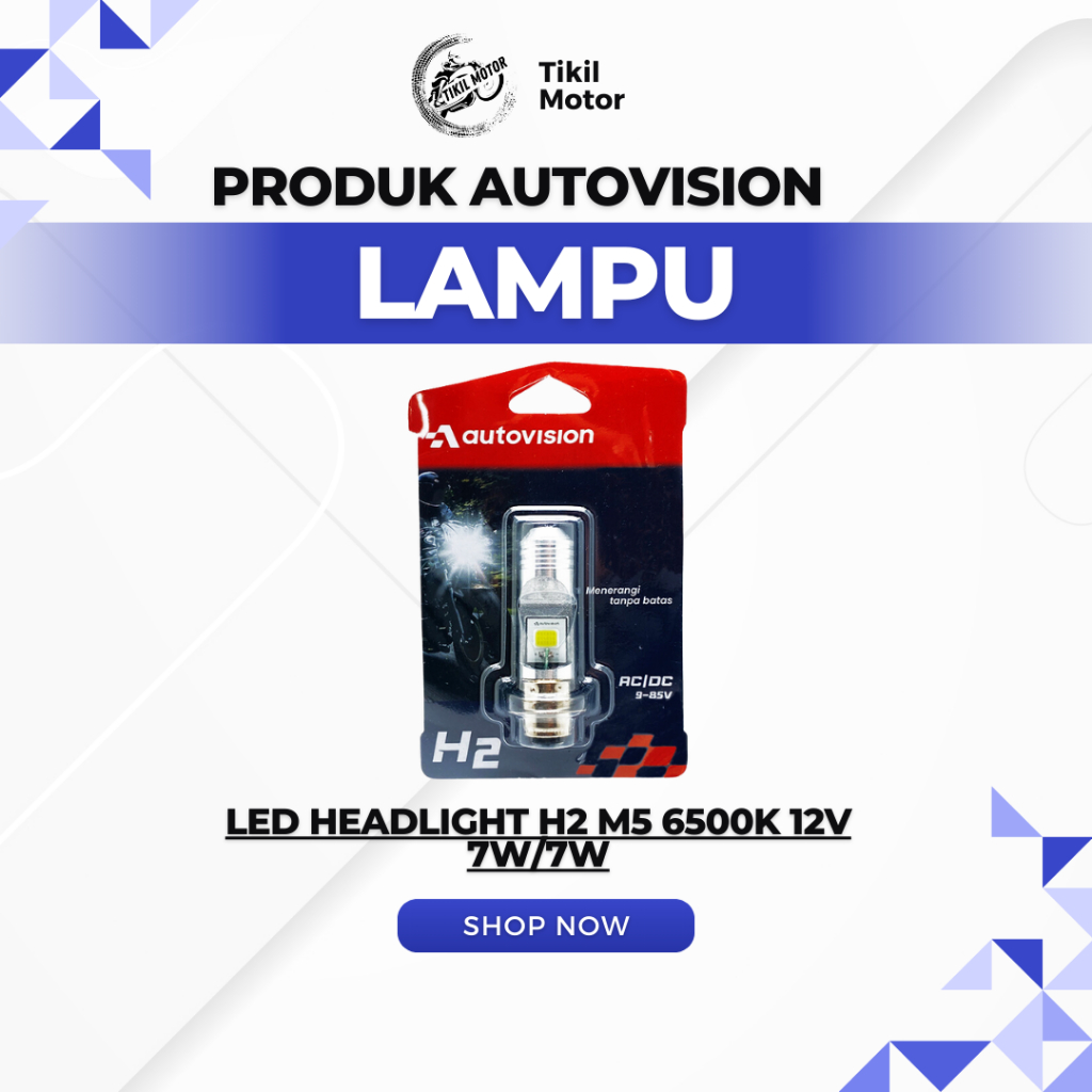 Jual LED Headlight H2 M5 6500K 12V 7W/7W | Shopee Indonesia