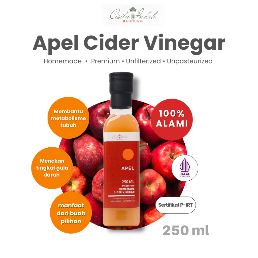 Jual Cuka Cider Premium varian Apel - Travel Size | Shopee Indonesia