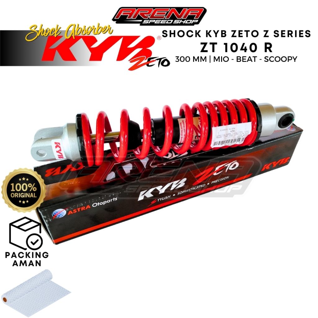 Jual KYB Zeto ZT 1040 300mm Shock Breaker Mio Fino Beat Scoopy Shock ...