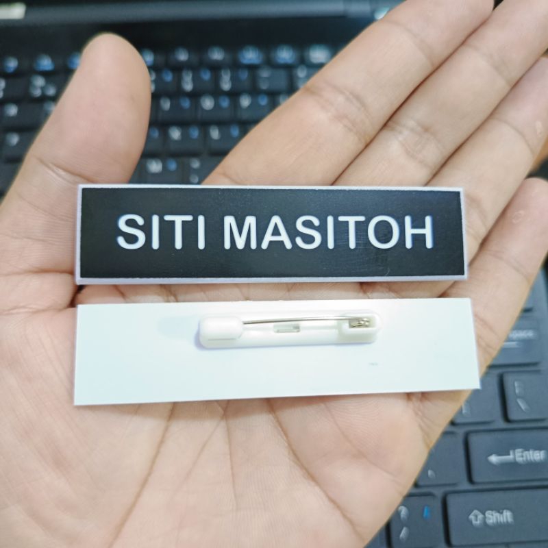 Jual NAME TAG Bhayangkari ASN Kantor PAPAN NAMA CUSTOM PENITI | Shopee ...