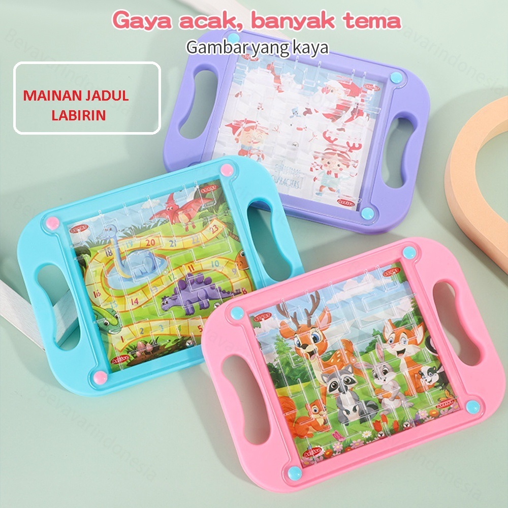 Jual Mainan Jadul Labirin 2 Bola / Maze Puzzle Ball / Papan Labirin ...