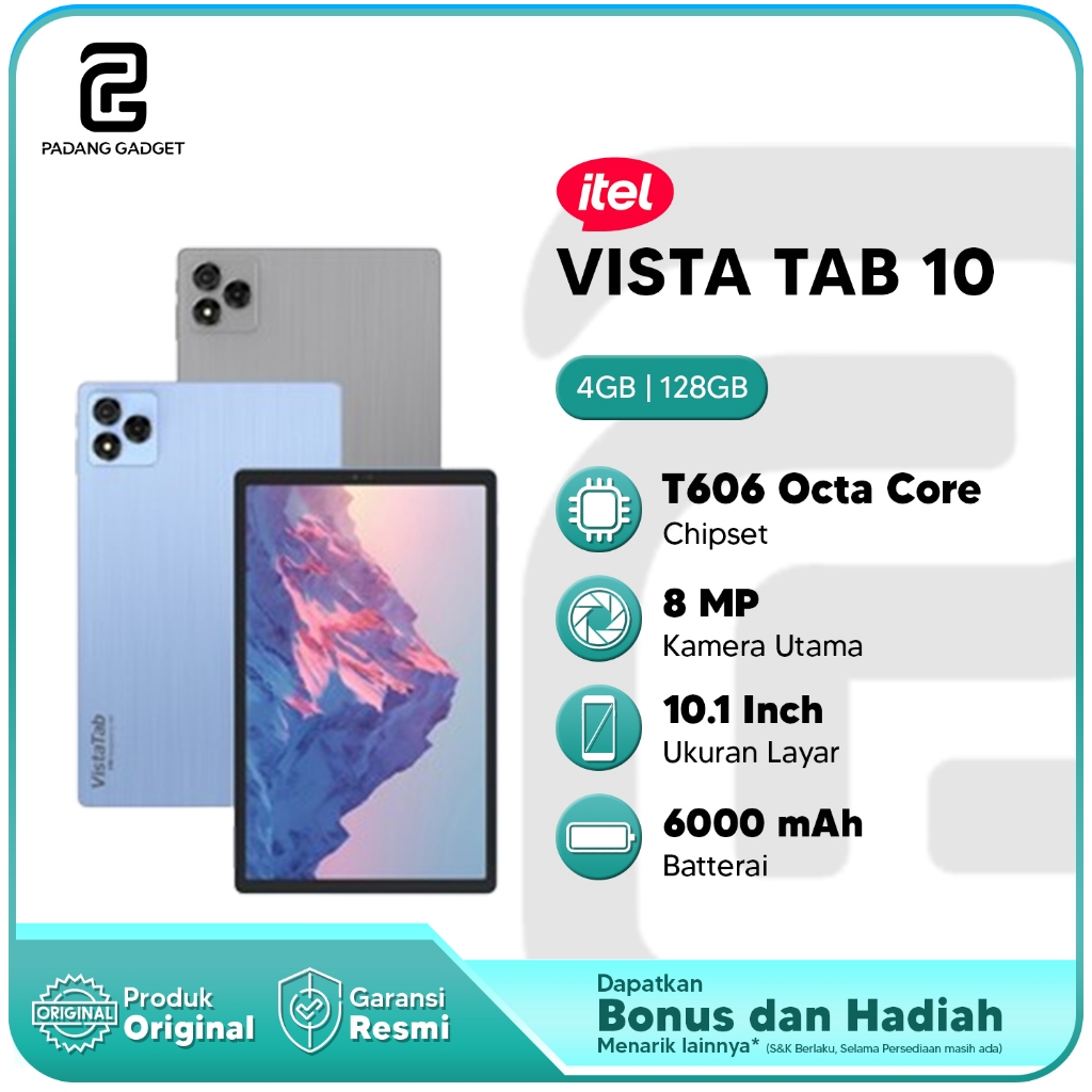 Jual itel VistaTab 10 Tablet- 4GB+128GB Tablet Pad Murah Original ...