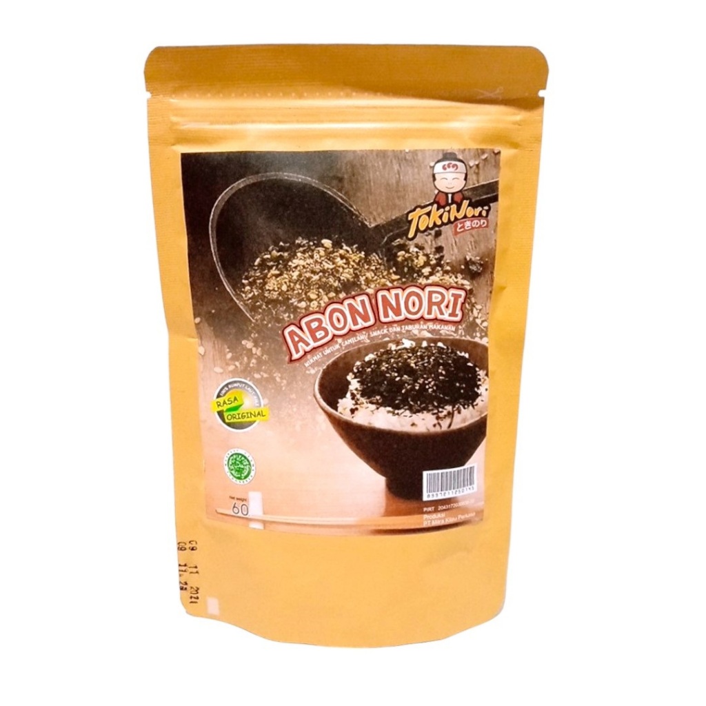 Jual Abon Rumput Laut Seaweed Nori Tokinori original Halal 60 Gram ...