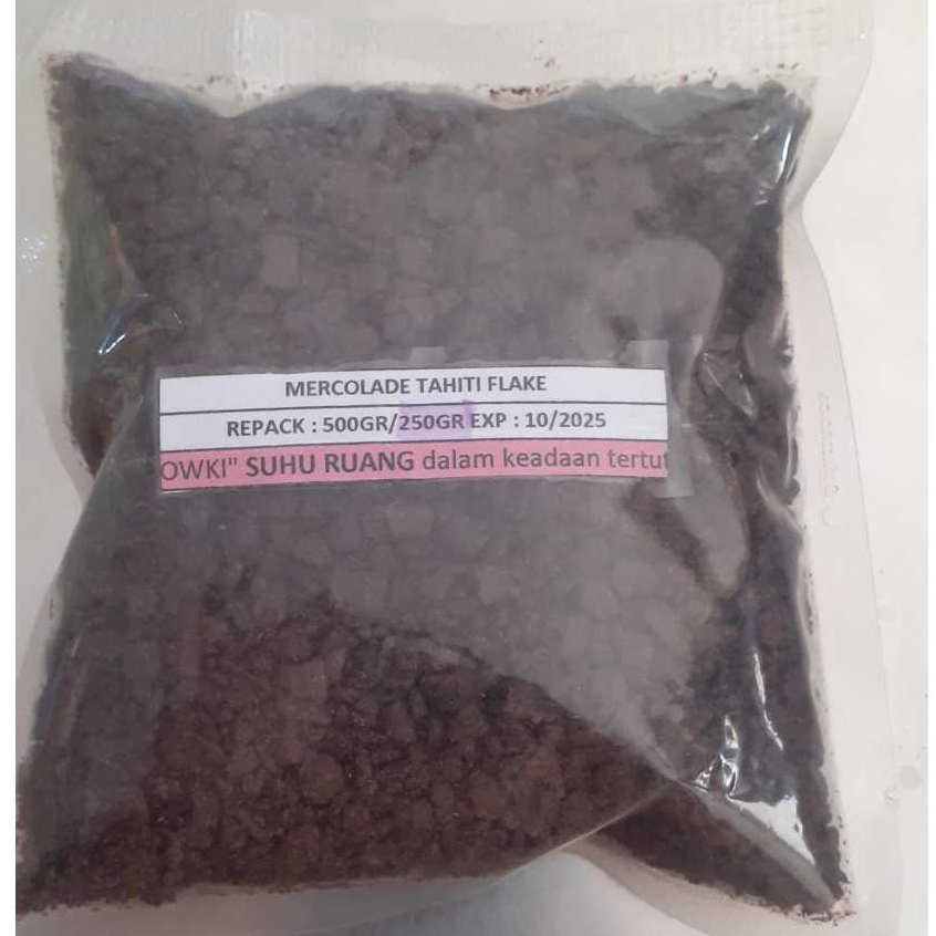 Jual Mercolade Tahiti Coklat Flake repack 250gr Butiran coklat Flakes ...