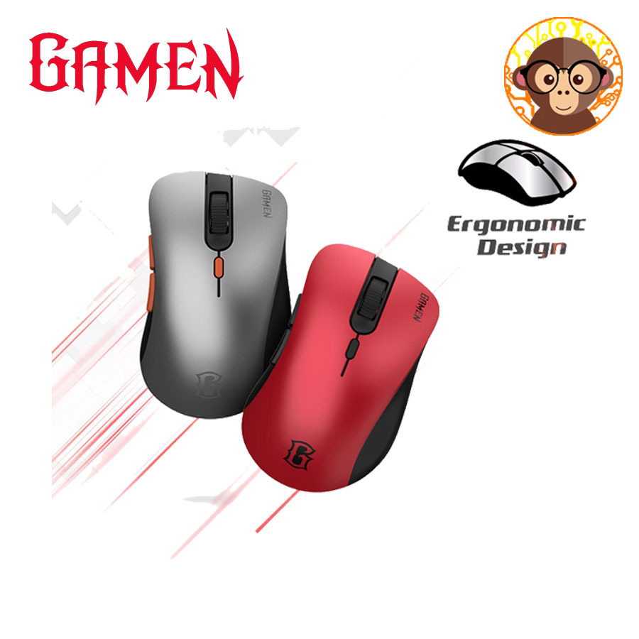 Jual Mouse Gaming Wireless Gamen GM200W 2.4GHz Ergonomic Design 4 DPI ...