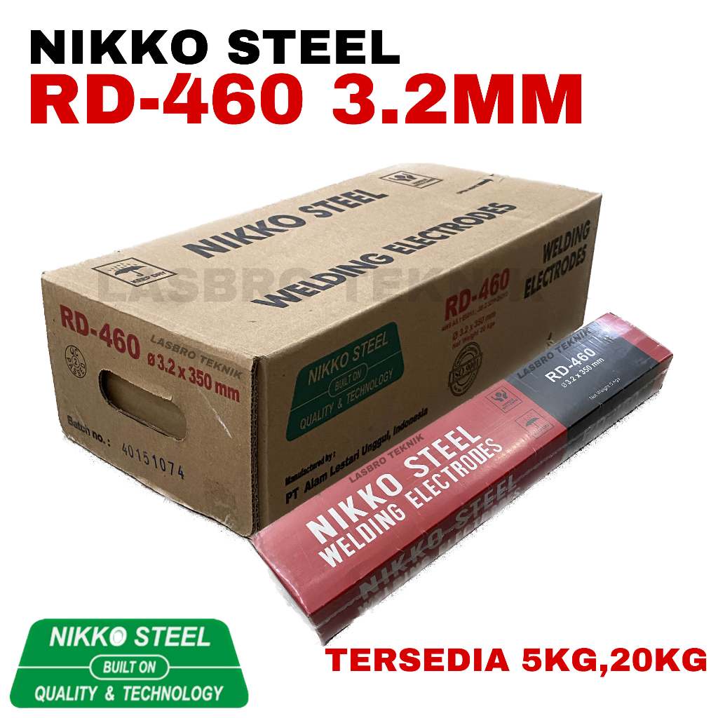 Jual Kawat Las RD-460 3.2mm E6013 NIKKO STEEL 6013 RD460 3,2mm | Shopee Indonesia