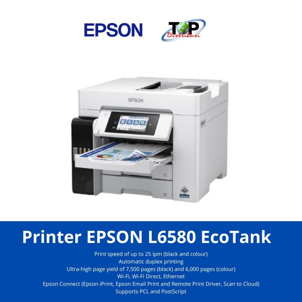 Jual Printer Epson L6580 Eco Tank A4 Colour Wi-Fi Duplex Multifunction ...