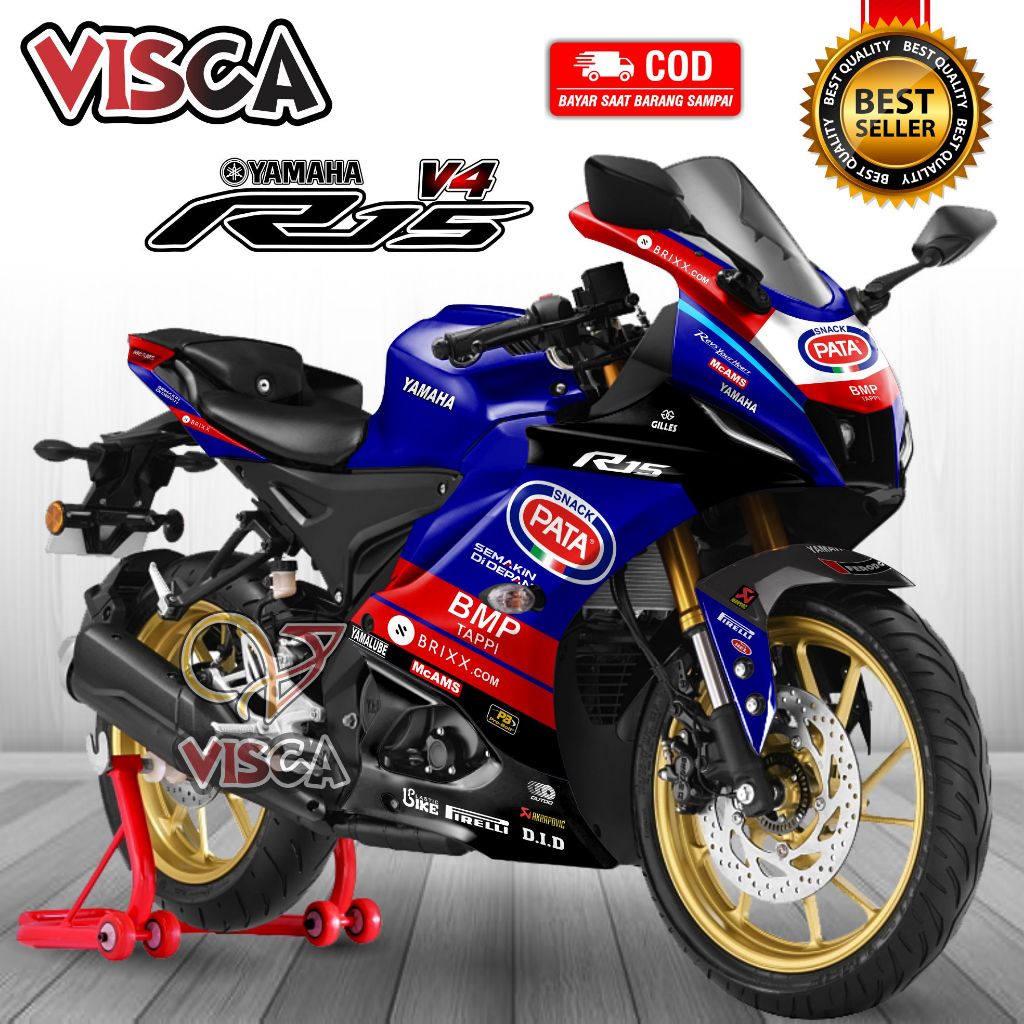 Jual Decal R15 V4 Full Body Stiker R15 V4 Full Body Dekal R15 V4 WSBK ...