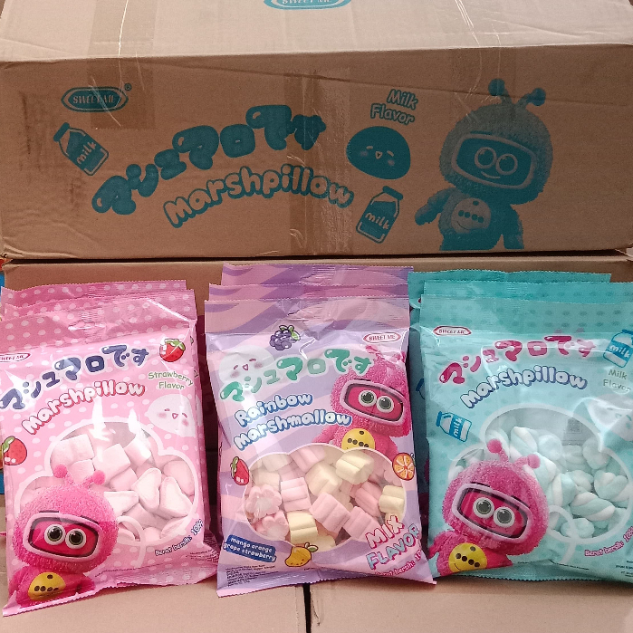 Jual MARSMALLOW MARSHPILLOW STRAWBERRY MILK AND MIX FLAVOR | Shopee ...