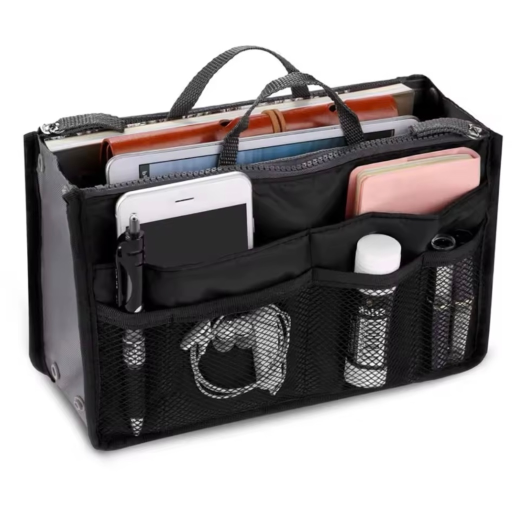 Jual Tas Bag in Bag Organizer Travel Dual Zipper Pouch Make Up Kosmetik ...