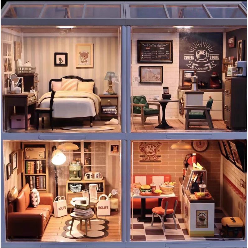 Jual rolife Mini House Display Box and detaill - Rumah Pajangan Box ...