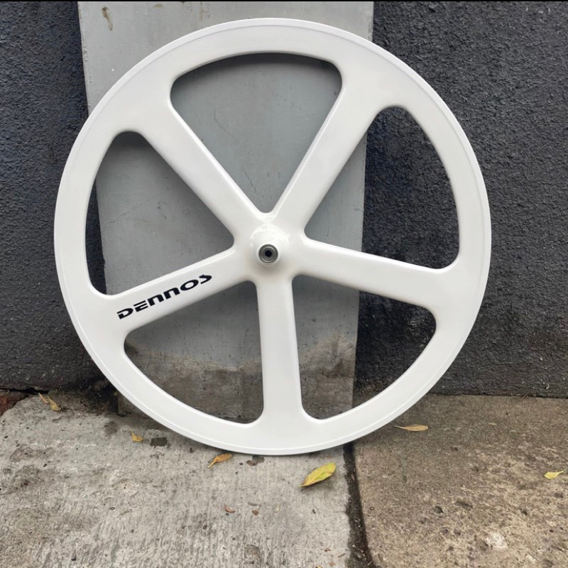 Jual wheelset dennos 700c velg sepeda fixie 5 spoke | Shopee Indonesia