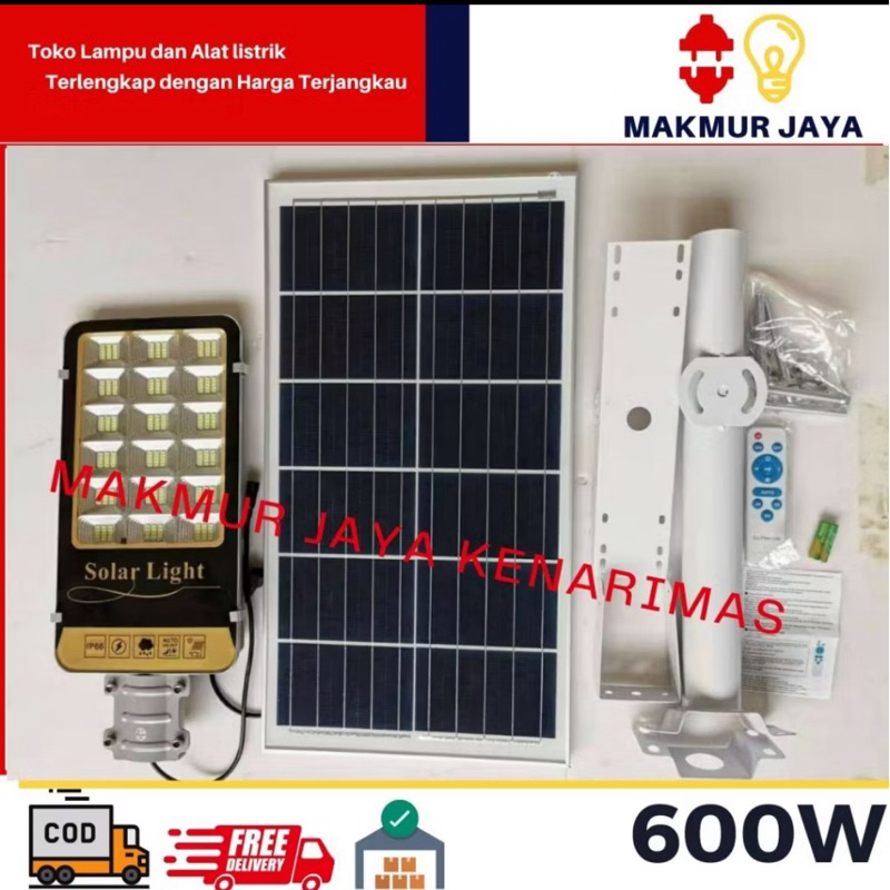 Jual LAMPU SOLAR PANEL IP65 600 WATT | Shopee Indonesia
