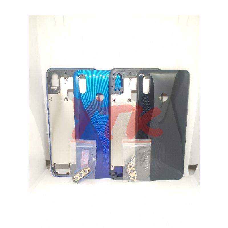 Jual Housing casing fullset/backdoor + frame bazzel realme 3 pro ...