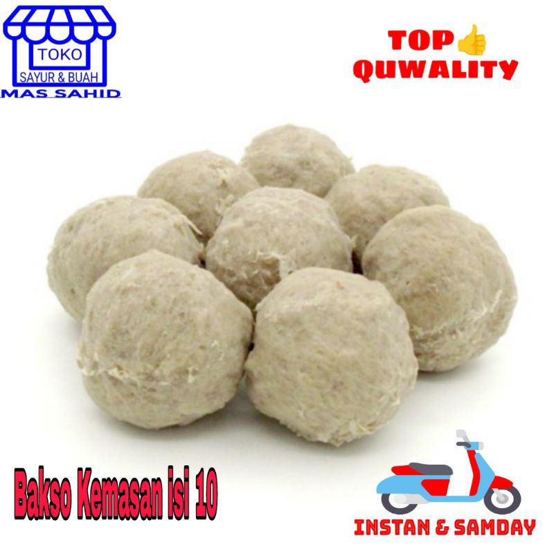 Jual Bakso Sapi Ayam Aneka Bakso Premium Bakso Kemasan isi 10 Bakso ...